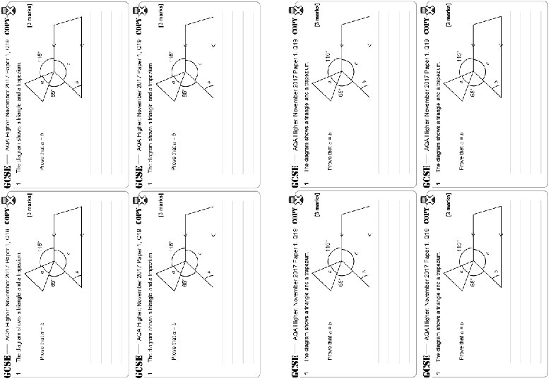 Angles Mixed With Circle Theorems Higher GCSE Questions