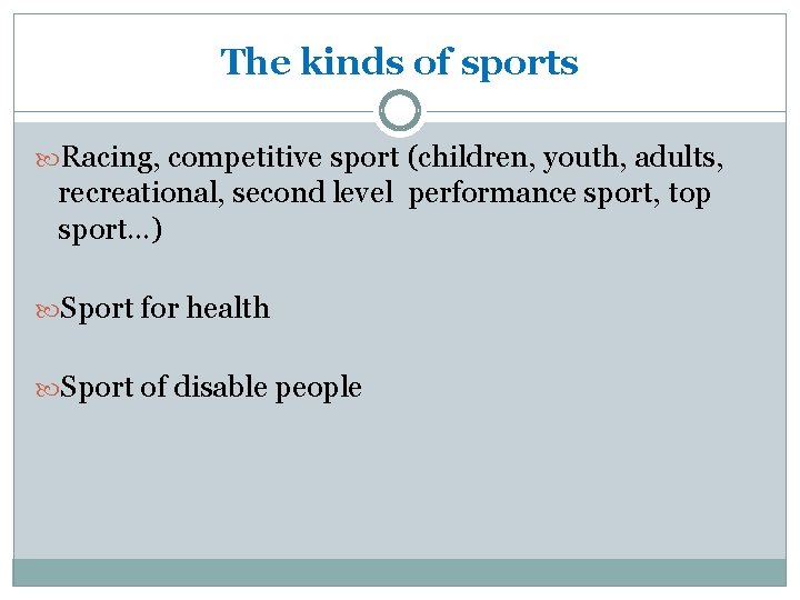 The Theory of Sport Training Basic Principles LESSON