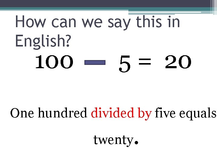 Unit 2 Lesson 5 Division Review Multiplication Vocabulary