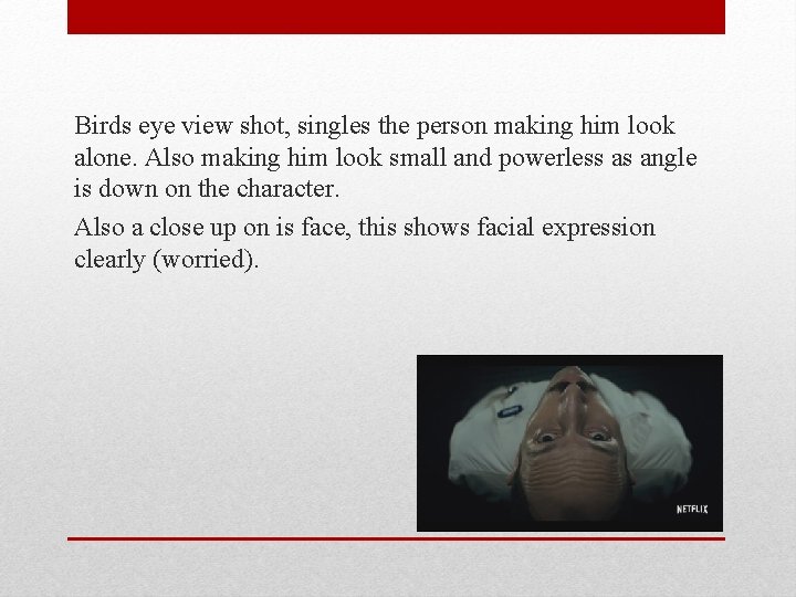 STRANGER THINGS Mid shot shows the characters body