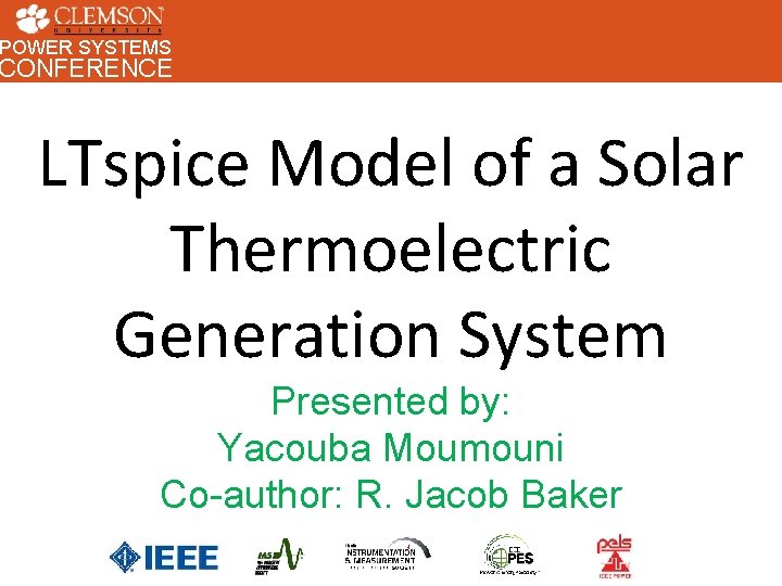 POWER SYSTEMS CONFERENCE LTspice Model of a Solar