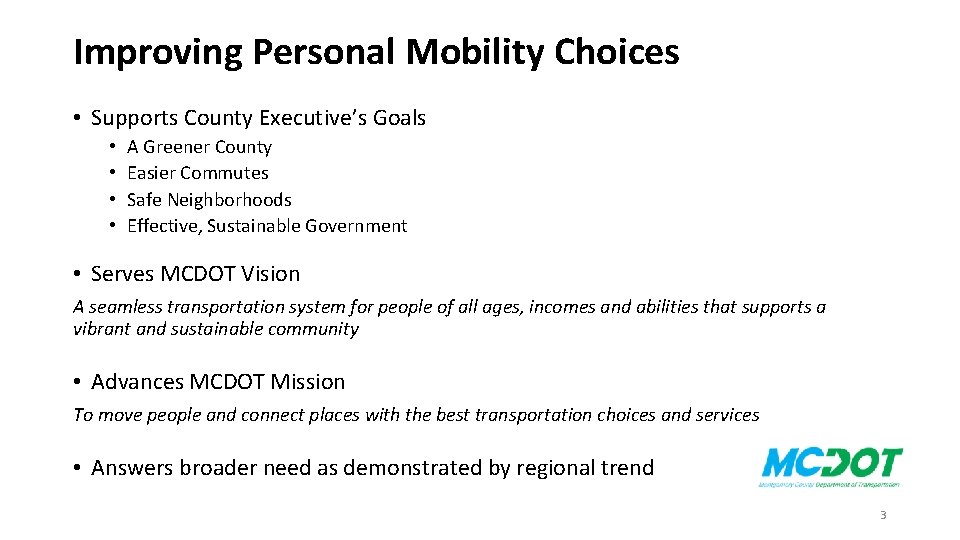 New Mobility Options in Montgomery County Dockless Vehicles