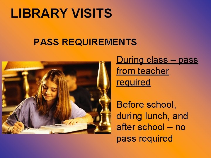 KHS LIBRARY ORIENTATION LIBRARY STAFF Librarian Mrs Wilson