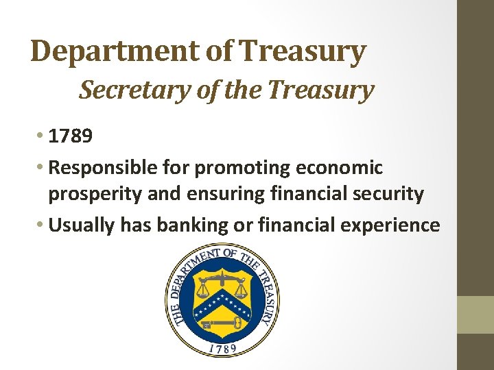 The Presidents Cabinet What is the Cabinet Department