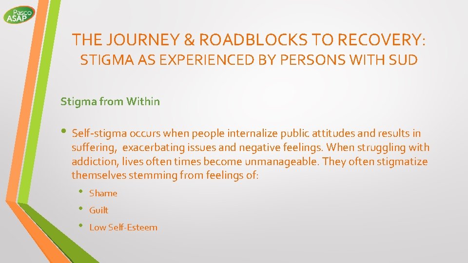 STIGMA CHANGING THE CONVERSATION ON SUBSTANCE USE WHAT