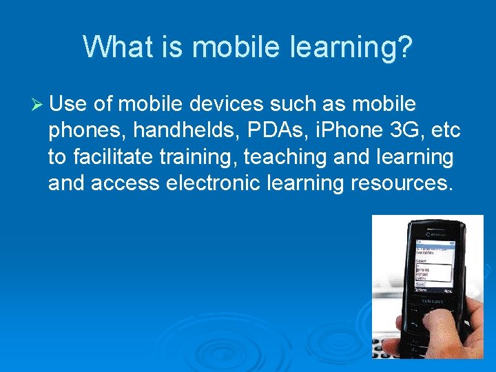 Accessible Workplace Learning Using Mobile Technology Mohamed Ally