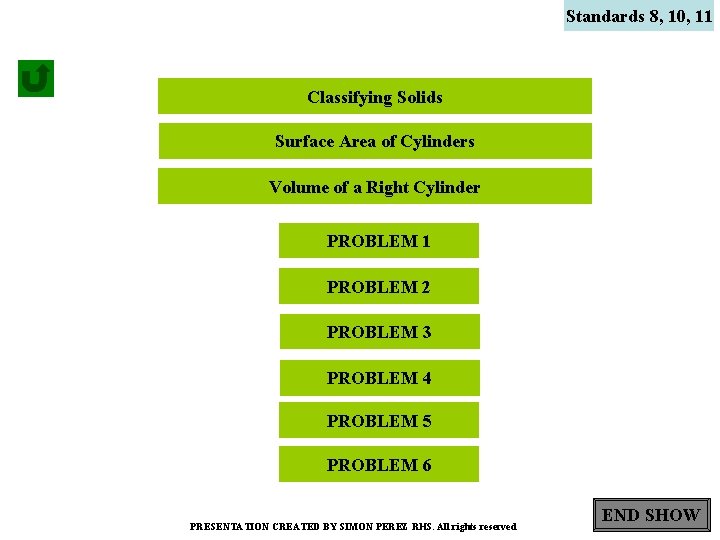 Standards 8 10 11 Classifying Solids Surface Area