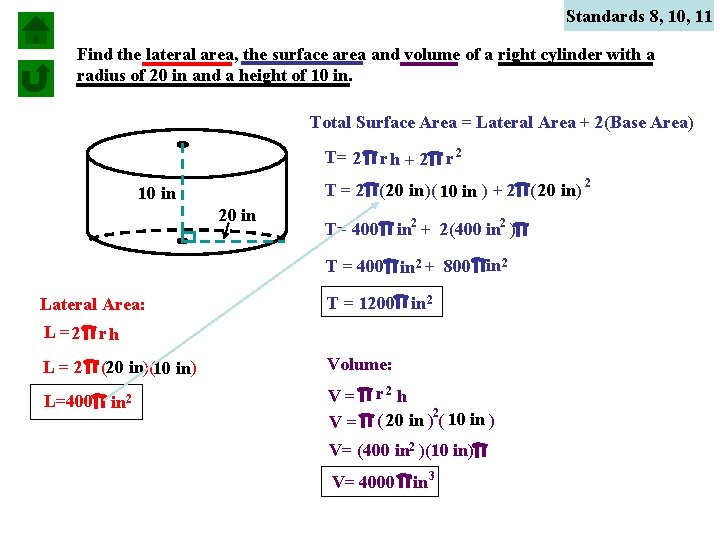 Standards 8 10 11 Classifying Solids Surface Area