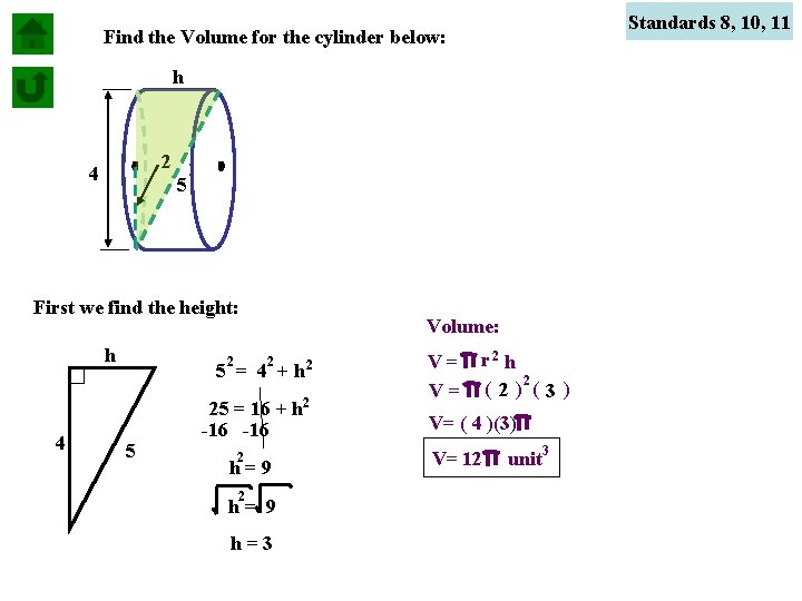 Standards 8 10 11 Classifying Solids Surface Area