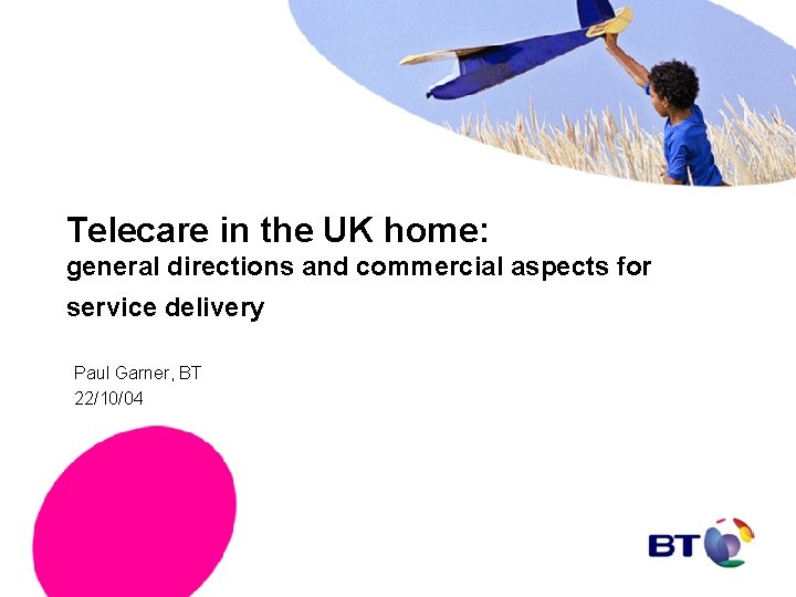 Telecare in the UK home general directions and