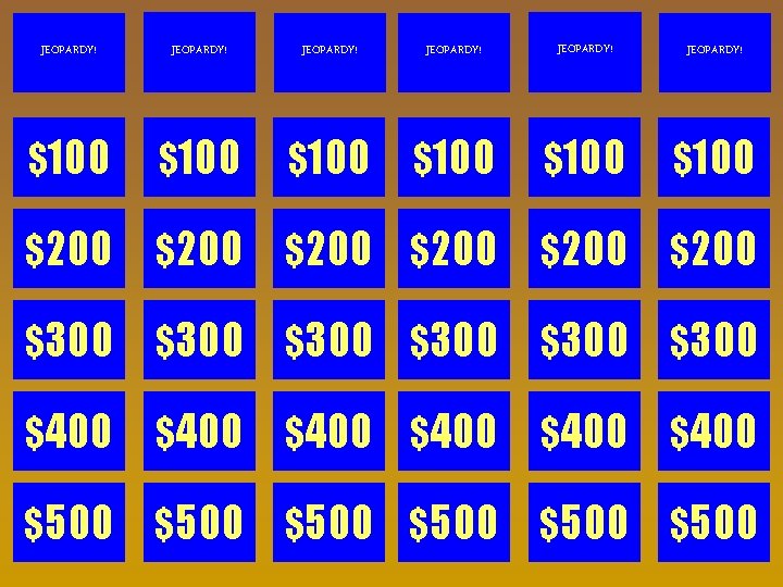 JEOPARDY Writing JEOPARDY Equations Slope from JEOPARDY graph