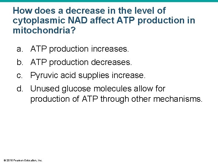 Chapter 25 Metabolism and Energetics Clicker Questions 2015