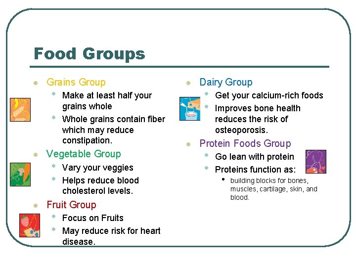 Choose My Plate gov Food Groups l Grains