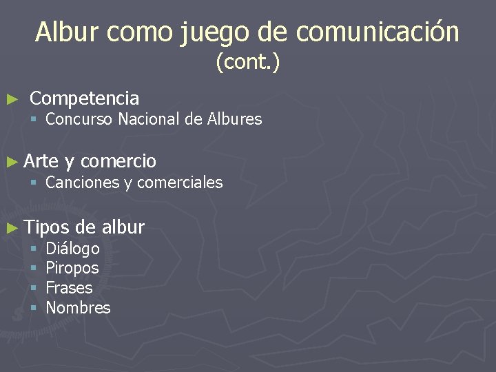 El albur mexicano La violencia del argot Elementos