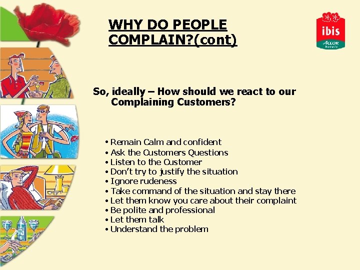 How To Handle Customer Complaints ACCOR HOTELS IBIS