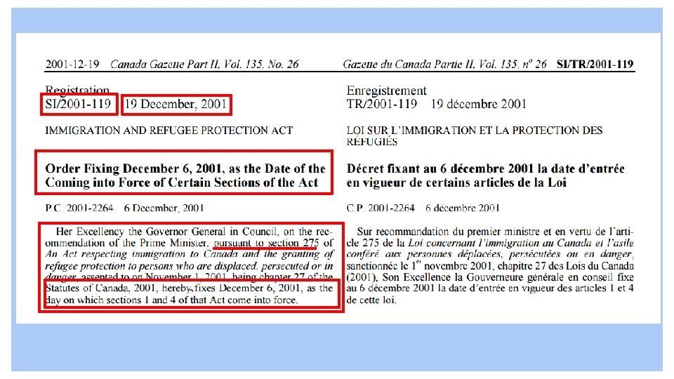 Annette Demers How Acts Enter into Force OBJECTIVES