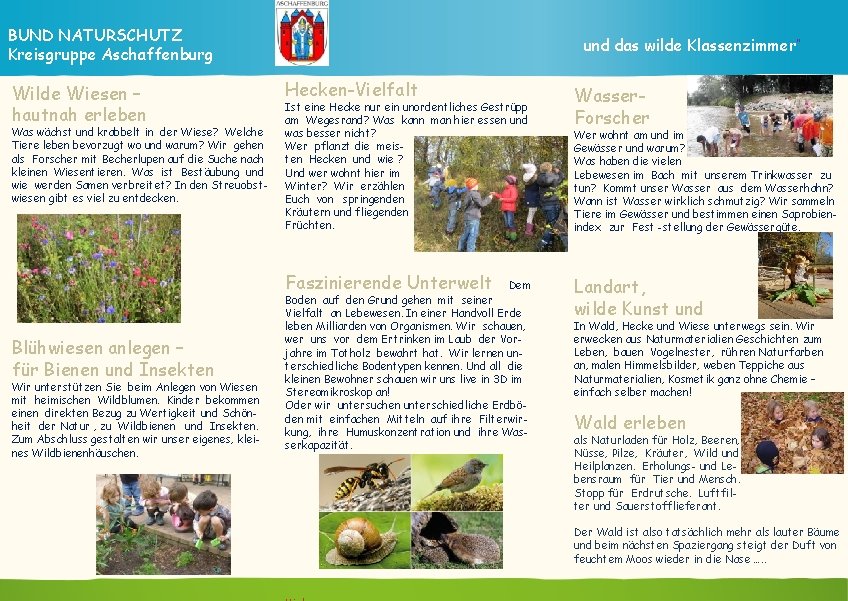 mit dem Bund Naturschutz unterwegs in der Natur