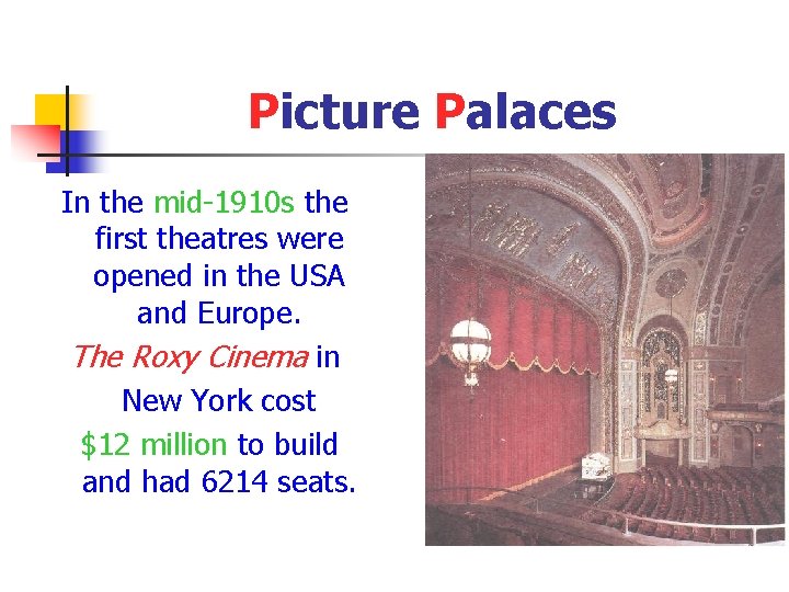 History of cinema We learn more about cinema