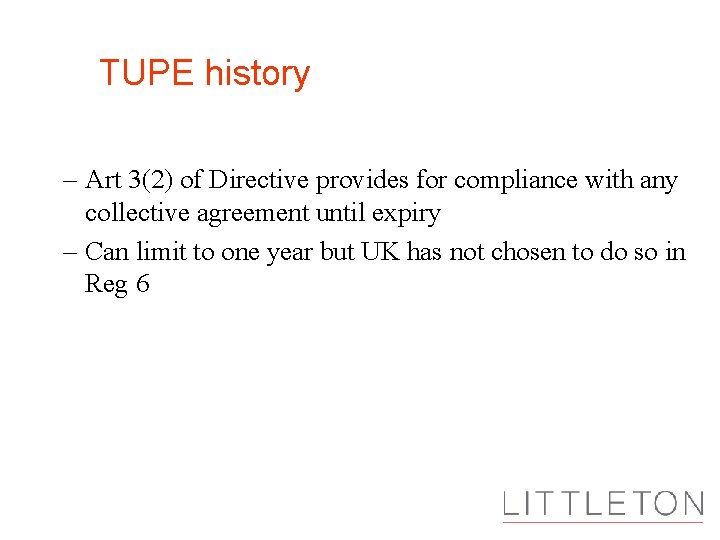 Moving Target or Standing Still TUPE obligations dynamic