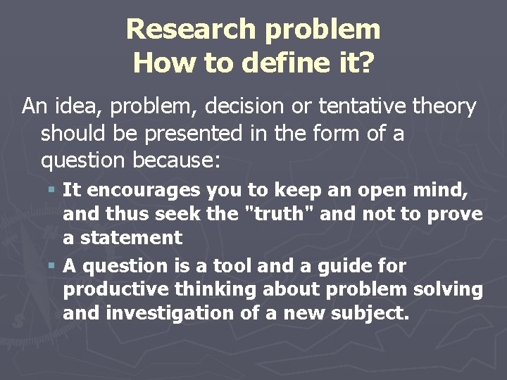 The research process Dr Carine Sonntag Executive MBA