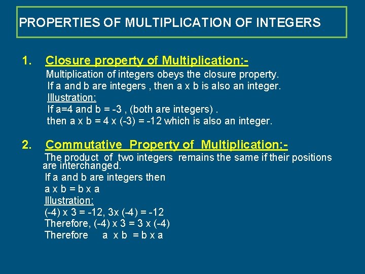 CHAPTER 1 KNOWING OUR NUMBERS PART 2 Multiplication