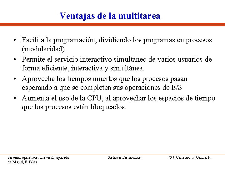Sistemas Operativos Tema 2 Procesos e hilos Contenido