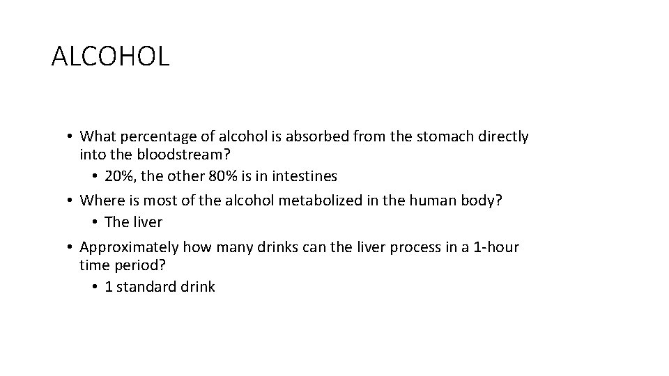 Standard drink sizes WHAT IS BAC Blood Alcohol