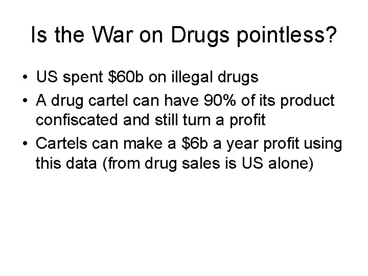 Geography of Drugs Links between US and Latin