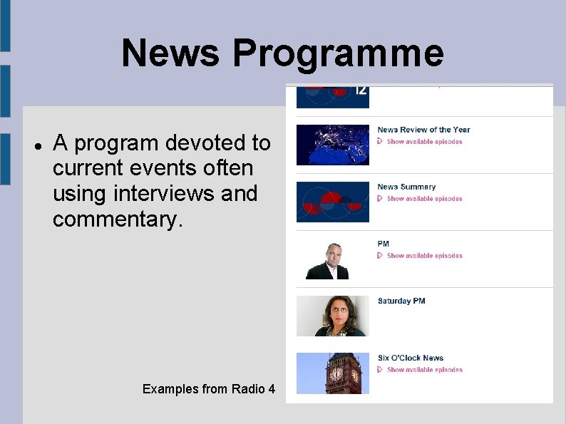 Unit 41 News Production for Radio Bulletin A