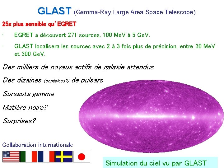 GLAST GammaRay Large Area Space Telescope 25 x