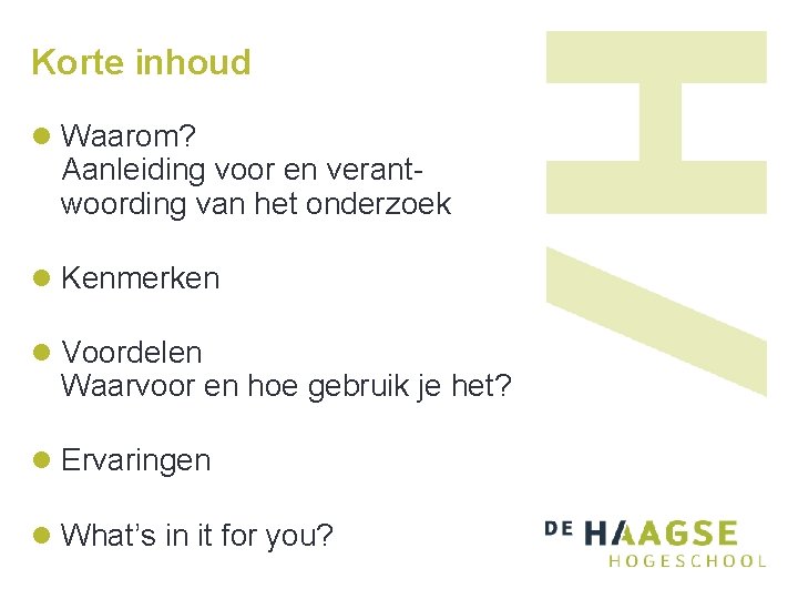 Scoringsrubriek voor Informatievaardigheden Whats in it for you