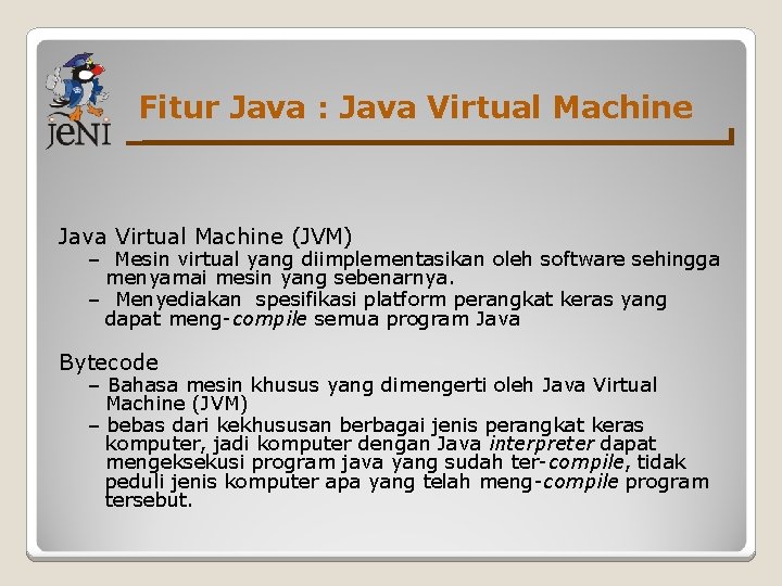 Pengenalan Java Pengenalan Pemrograman 1 Versi 2 0
