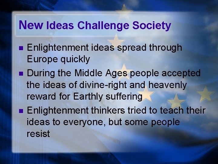 Chapter 2 Section 2 Enlightenment Ideas Spread New