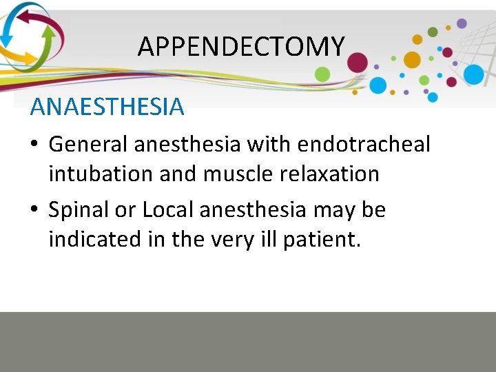 Common Surgical Operation Haitham R Elmehdawi APPENDECTOMY APPENDECTOMY