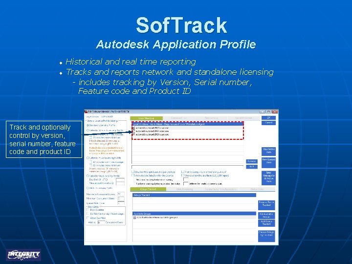 Sof Track Bentley Overage Control Autodesk License Usage
