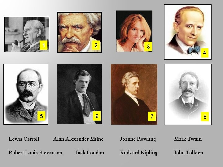 1 2 3 4 5 Lewis Carroll 6