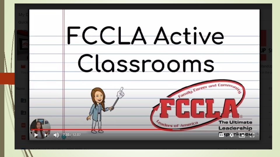 Virginia FCCLA Instructional Resources in a Virtual Setting