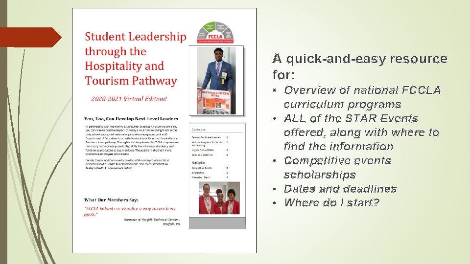 Virginia FCCLA Instructional Resources in a Virtual Setting