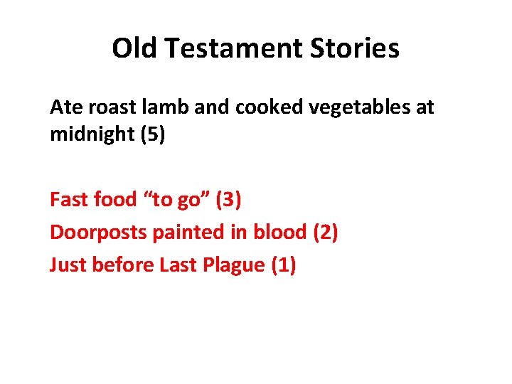 Old Testament Bible History Challenge Sunday Bible Class
