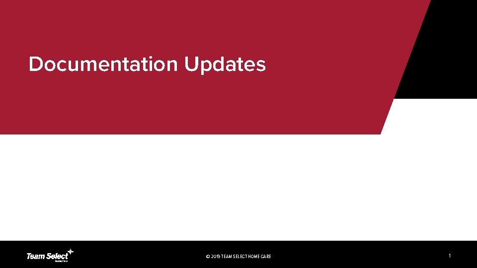 a Documentation Updates 2019 TEAM SELECT HOME CARE