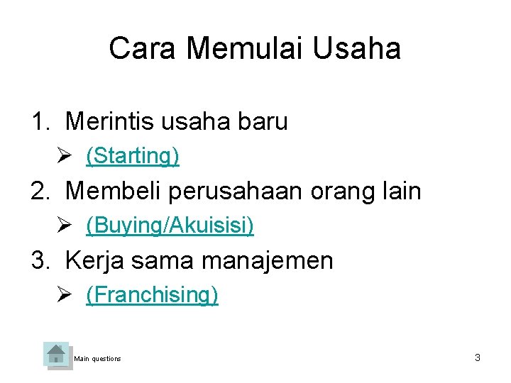 MERINTIS USAHA BARU MODEL PENGEMBANGANNYA Dr TITIK INAYATI