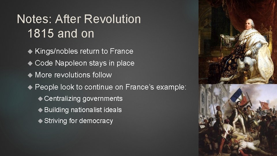 Warmup 228 Analysis Why did the French Revolution