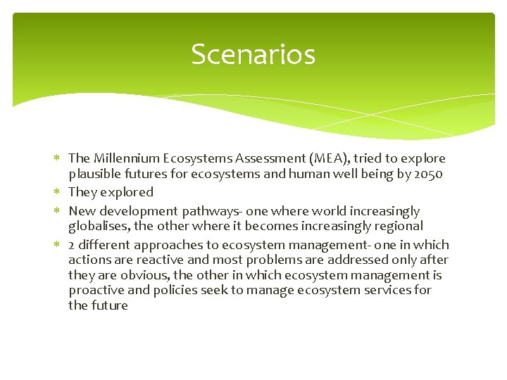 The future of biodiversity BIODIVERSITY UNDERTHREAT To look