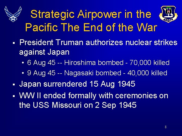 Pacific Theater in World War II 1 The