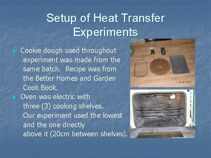 Heat Rate to a Chocolate Chip Cookie through
