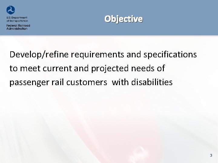 Development of Requirements and Specification for Accessibility on