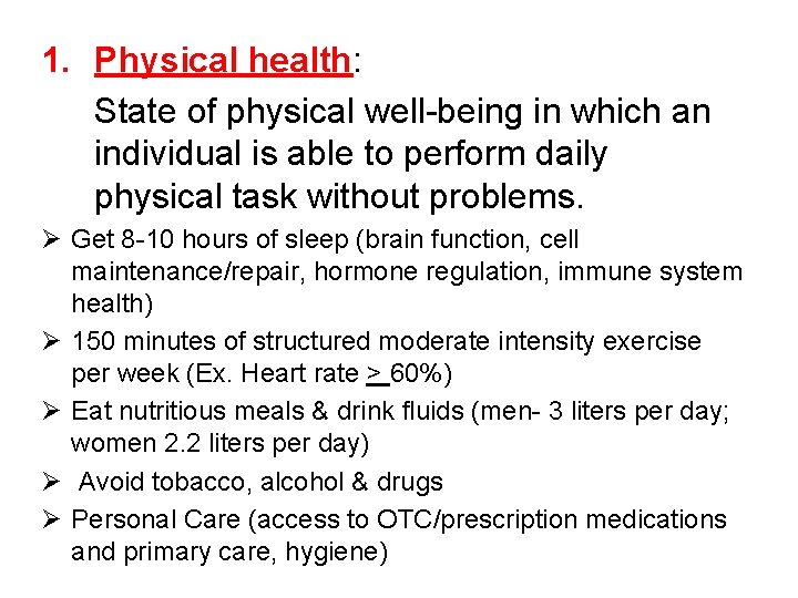 Health Wellness World Health Organization definition of Health