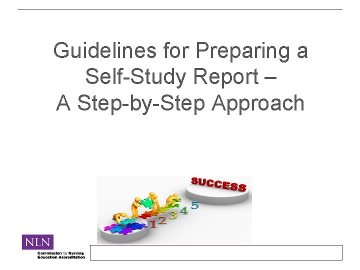 NLN CNEA SelfStudy Reports An Overview of the