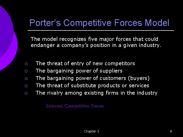 Chapter 3 Strategic Information Systems For Competitive Advantage