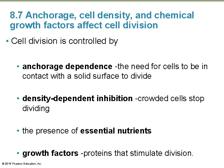 Chapter 8 The Cellular Basis of Reproduction and